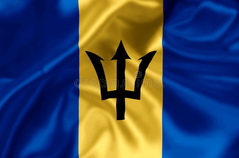 Ejemplo De La Bandera De Barbados Stock de ilustración - Ilustración de ...