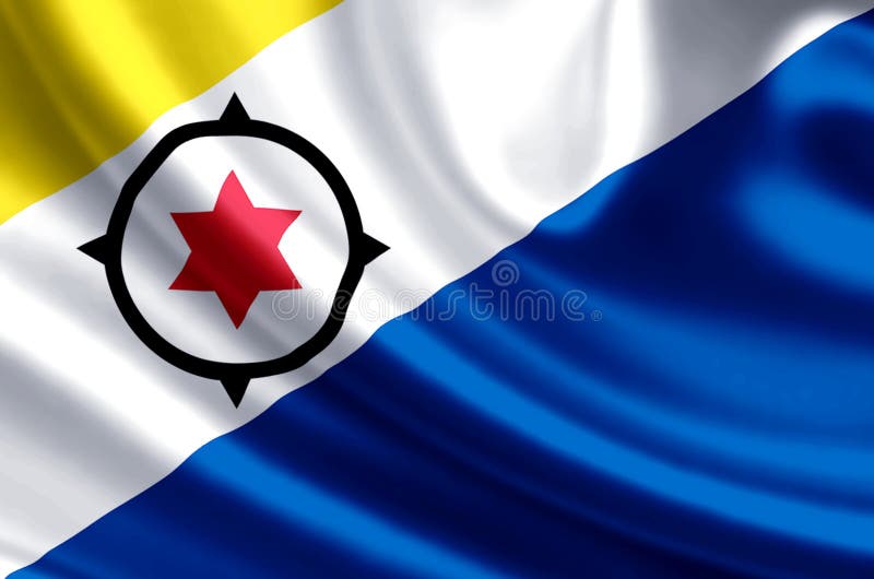 Ejemplo De La Bandera De Bonaire Stock de ilustración - Ilustración de ...