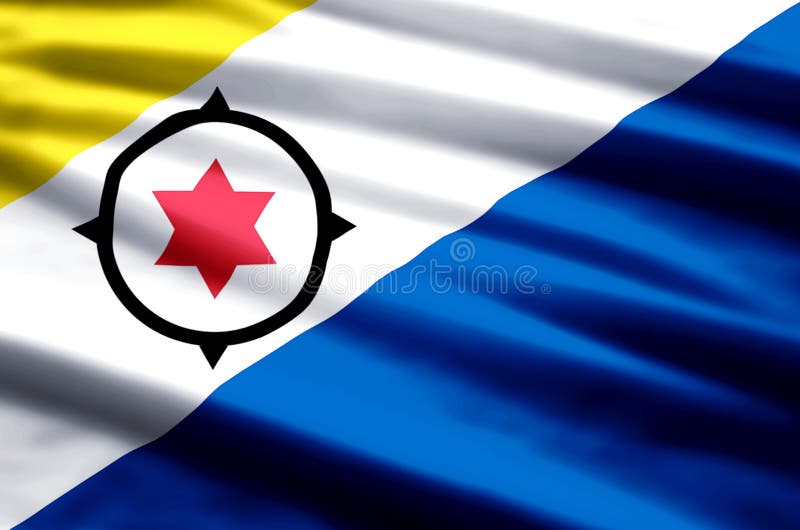 Ejemplo De La Bandera De Bonaire Stock de ilustración - Ilustración de ...
