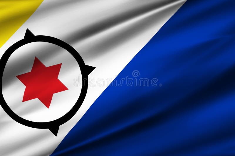Ejemplo De La Bandera De Bonaire Stock de ilustración - Ilustración de ...