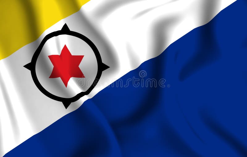 Ejemplo De La Bandera De Bonaire Stock de ilustración - Ilustración de ...