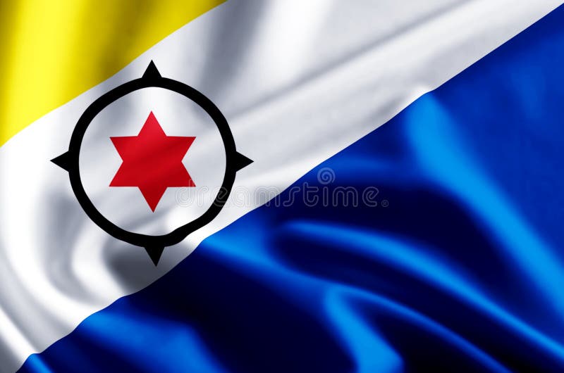 Ejemplo De La Bandera De Bonaire Stock de ilustración - Ilustración de ...