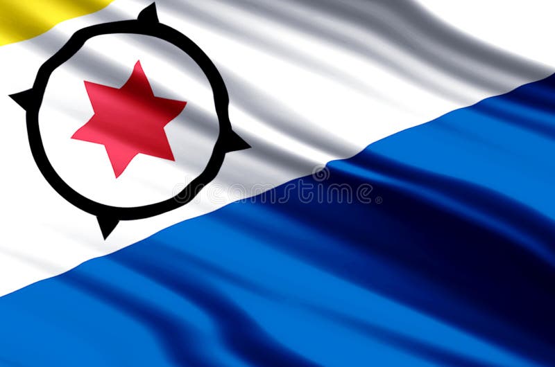 Ejemplo De La Bandera De Bonaire Stock de ilustración - Ilustración de ...