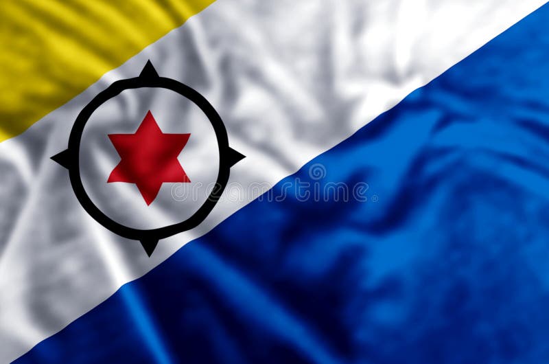 Ejemplo De La Bandera De Bonaire Stock de ilustración - Ilustración de ...