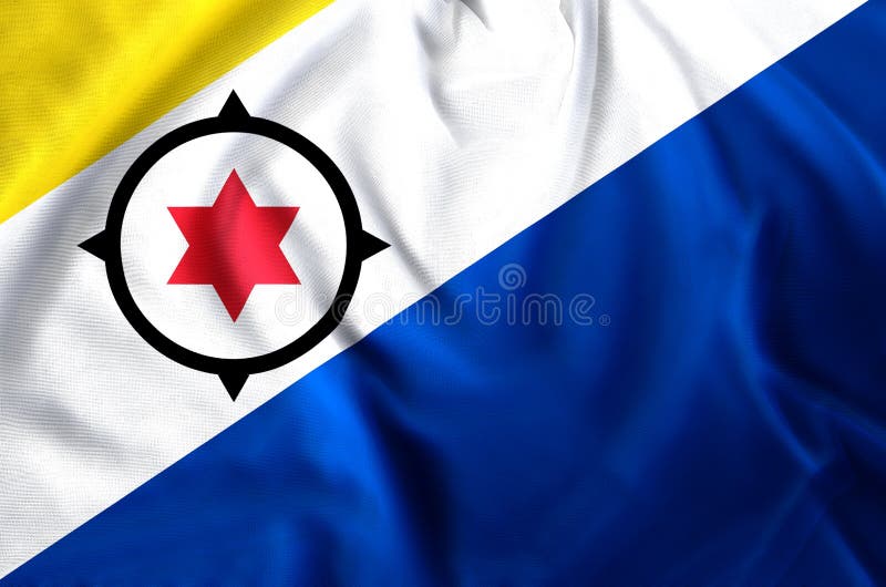 Ejemplo De La Bandera De Bonaire Stock de ilustración - Ilustración de ...