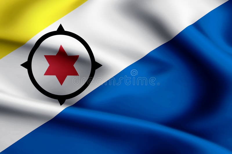 Ejemplo De La Bandera De Bonaire Stock de ilustración - Ilustración de ...