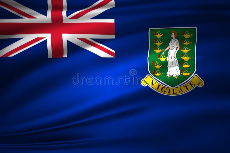 Ejemplo De La Bandera De British Virgin Islands Stock de ilustración ...