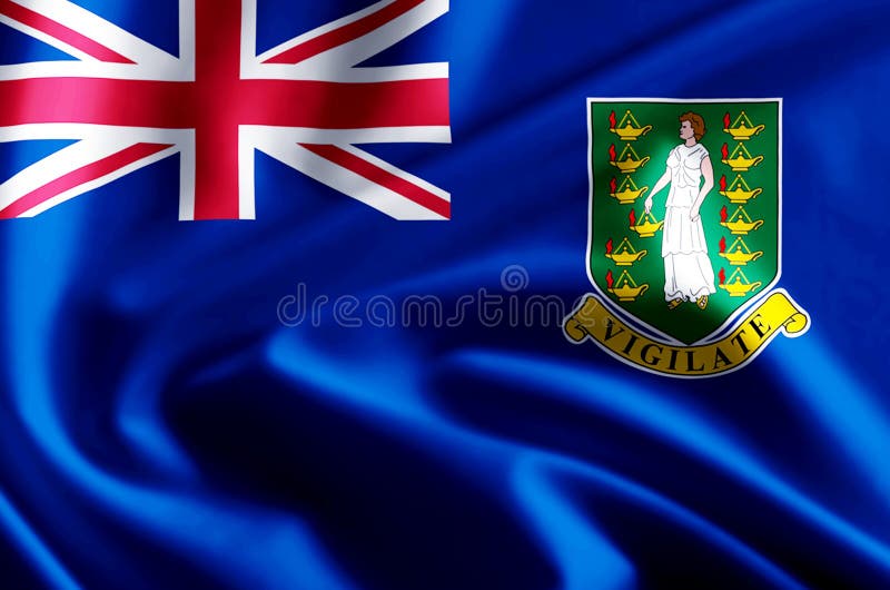 Ejemplo De La Bandera De British Virgin Islands Stock de ilustración ...
