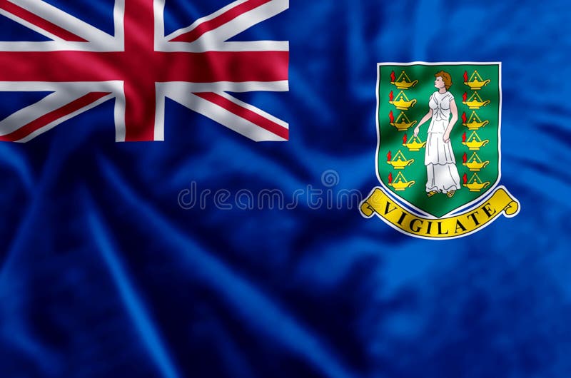 Ejemplo De La Bandera De British Virgin Islands Stock de ilustración ...