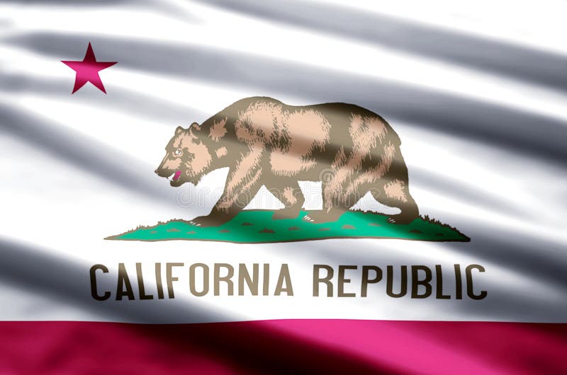 Ejemplo De La Bandera De California Stock de ilustración - Ilustración ...