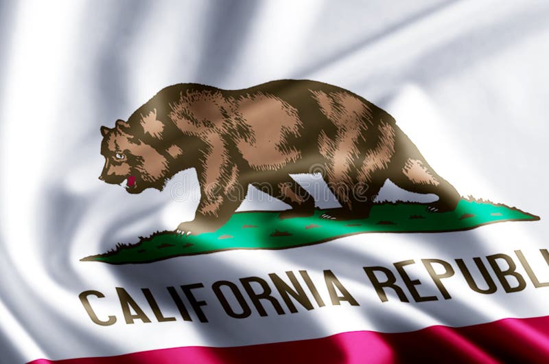 Ejemplo De La Bandera De California Stock de ilustración - Ilustración ...