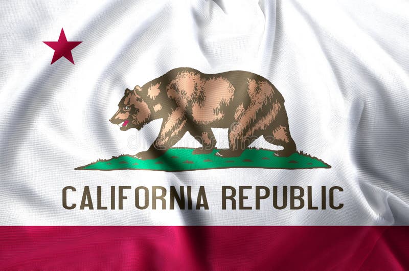 Ejemplo De La Bandera De California Stock de ilustración - Ilustración ...
