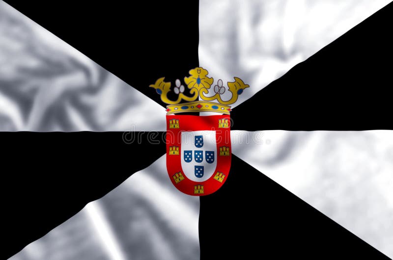 Ejemplo De La Bandera De Ceuta Stock de ilustración - Ilustración de ...