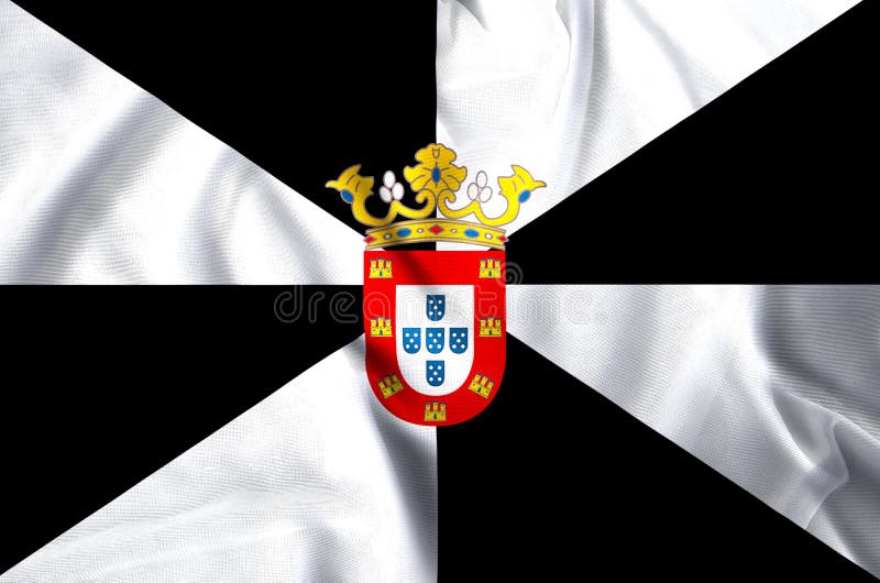Ejemplo De La Bandera De Ceuta Stock de ilustración - Ilustración de ...