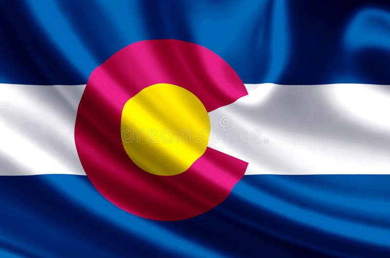 Ejemplo De La Bandera De Colorado Stock de ilustración - Ilustración de ...