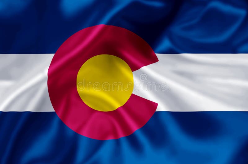 Ejemplo De La Bandera De Colorado Stock de ilustración - Ilustración de ...