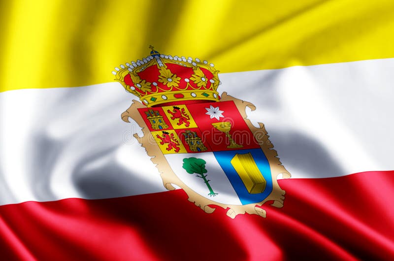 Ilustración De La Bandera Ondulada De Cuenca Stock de ilustración ...