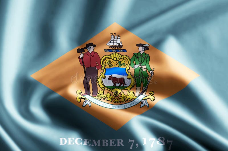 Ejemplo De La Bandera De Delaware Stock de ilustración - Ilustración de ...