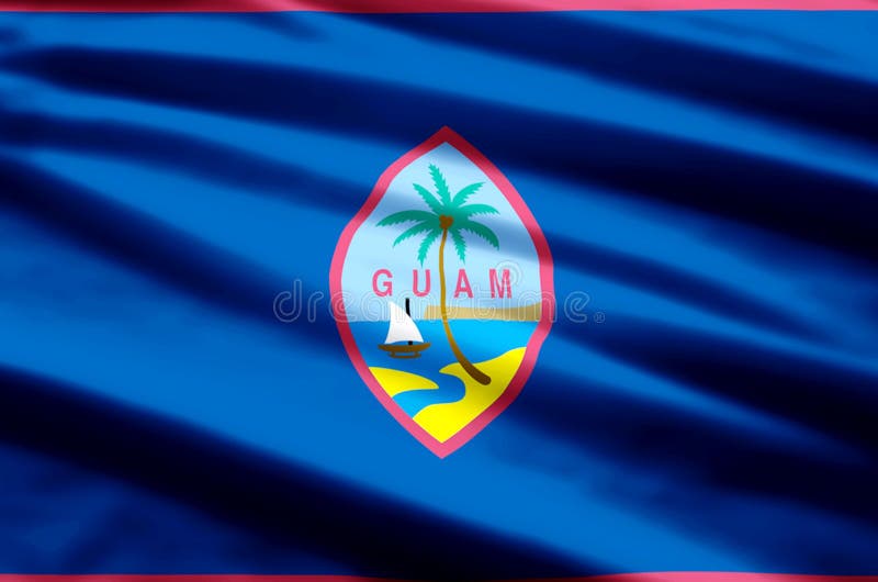 Ejemplo De La Bandera De Guam Stock de ilustración - Ilustración de ...