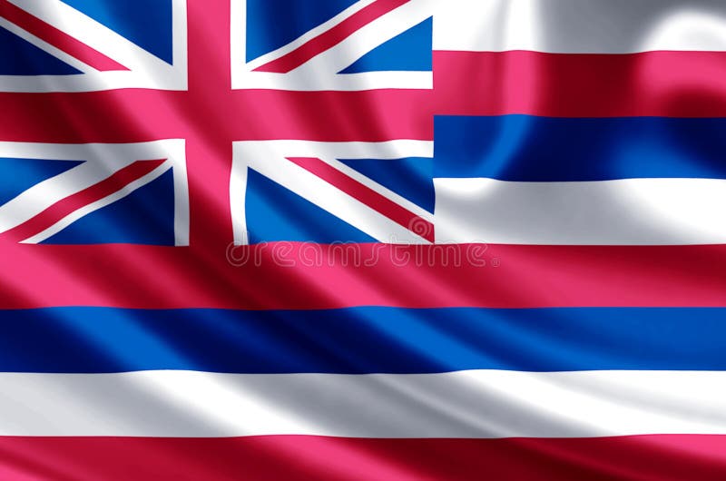 Ejemplo De La Bandera De Hawaii Stock de ilustración - Ilustración de ...