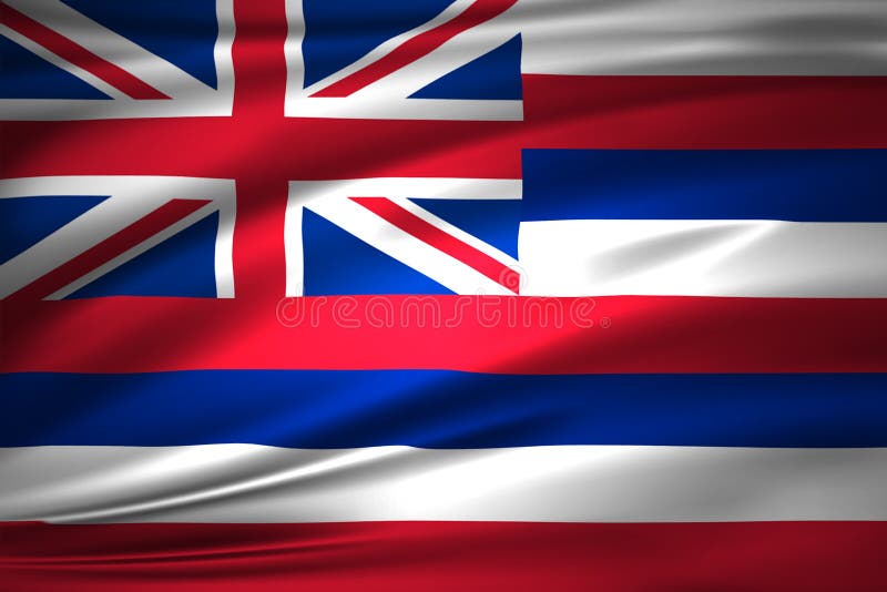 Ejemplo De La Bandera De Hawaii Stock de ilustración - Ilustración de ...