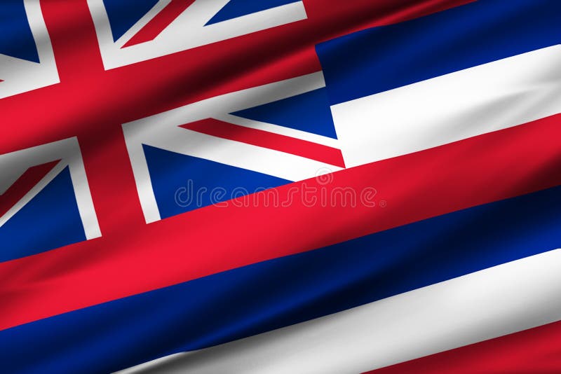 Ejemplo De La Bandera De Hawaii Stock de ilustración - Ilustración de ...
