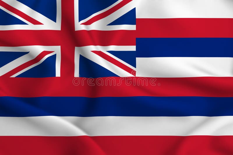 Ejemplo De La Bandera De Hawaii Stock de ilustración - Ilustración de ...