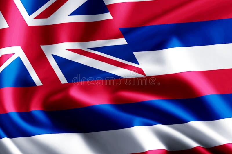 Ejemplo De La Bandera De Hawaii Stock de ilustración - Ilustración de ...