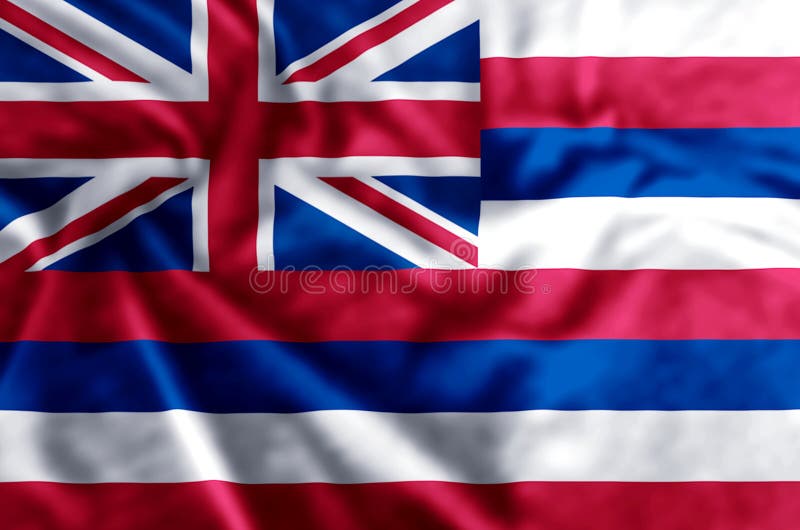 Ejemplo De La Bandera De Hawaii Stock de ilustración - Ilustración de ...