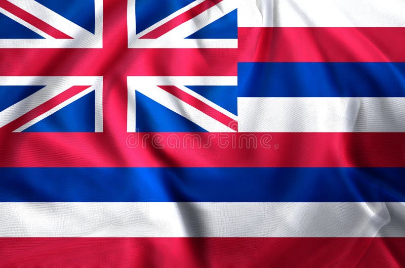 Ejemplo De La Bandera De Hawaii Stock de ilustración - Ilustración de ...