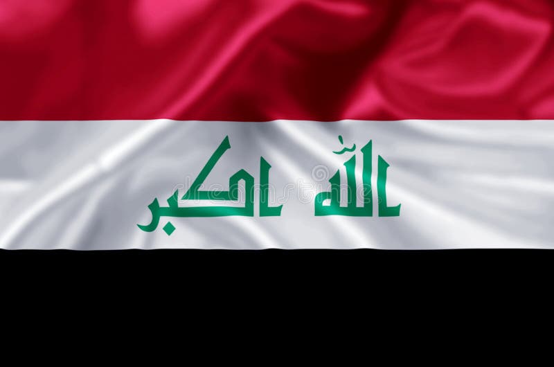 Ejemplo De La Bandera De Iraq Stock de ilustración - Ilustración de ...
