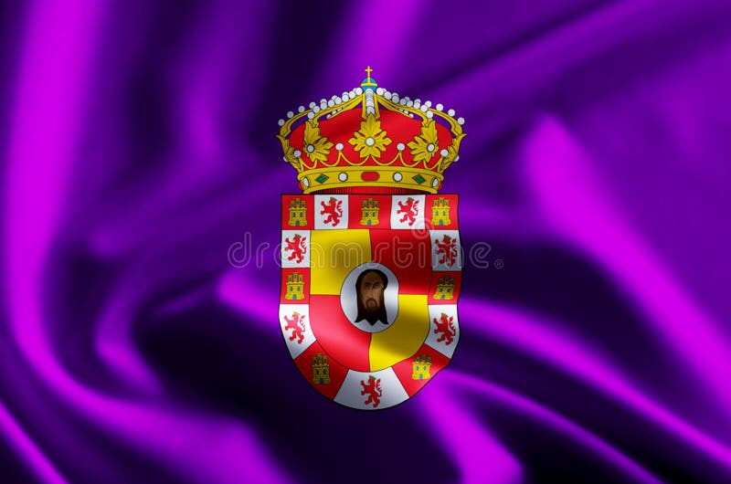 Ejemplo De La Bandera De Jaén Stock de ilustración - Ilustración de ...