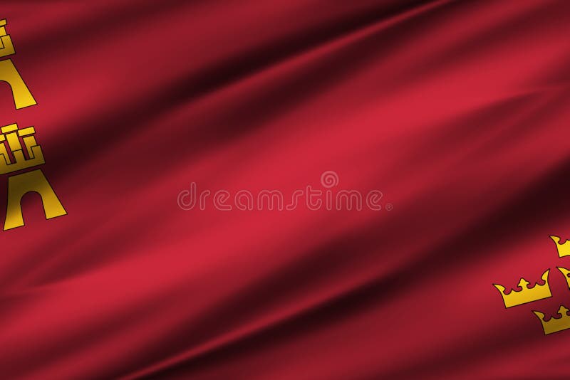Ejemplo De La Bandera De Murcia Stock de ilustración - Ilustración de ...
