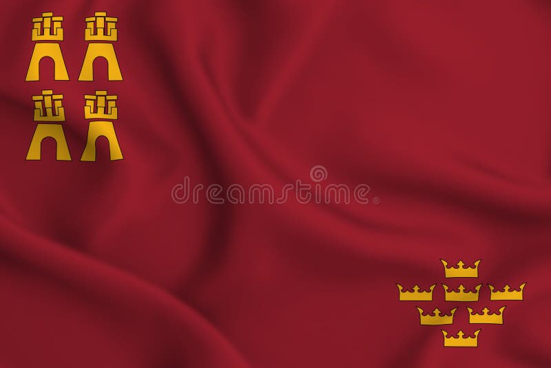 Ejemplo De La Bandera De Murcia Stock de ilustración - Ilustración de ...