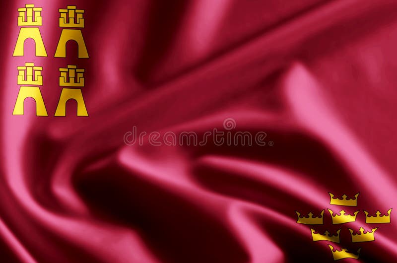 Ejemplo De La Bandera De Murcia Stock de ilustración - Ilustración de ...