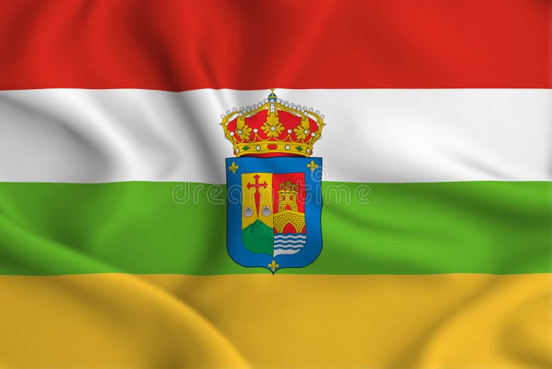 Ejemplo De La Bandera De La Rioja Stock de ilustración - Ilustración de ...
