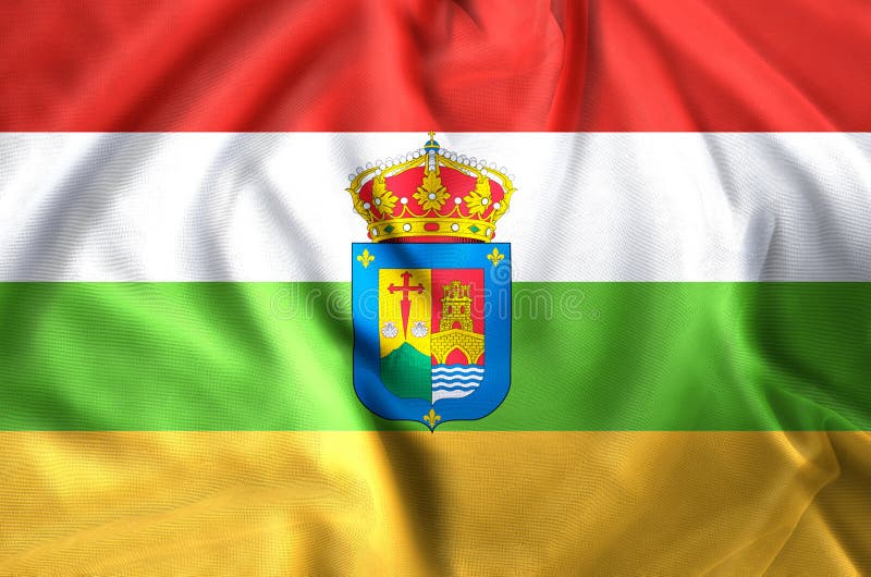 Ejemplo De La Bandera De La Rioja Stock de ilustración - Ilustración de ...