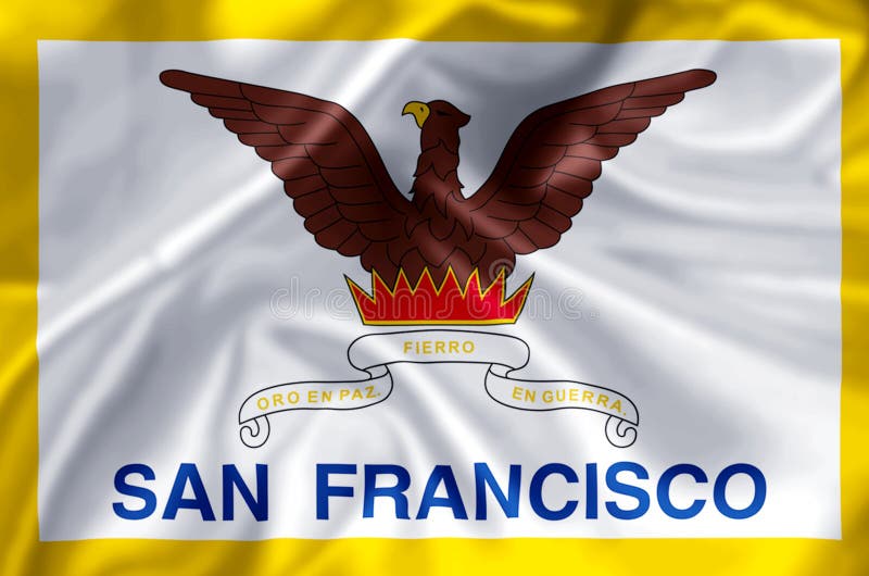 Ejemplo De La Bandera De San Francisco Stock de ilustración ...
