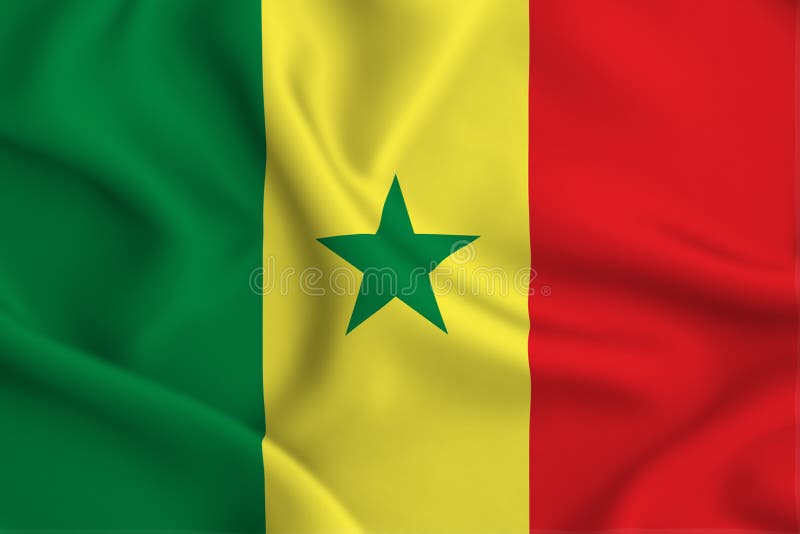 Ejemplo De La Bandera De Senegal Stock de ilustración - Ilustración de ...