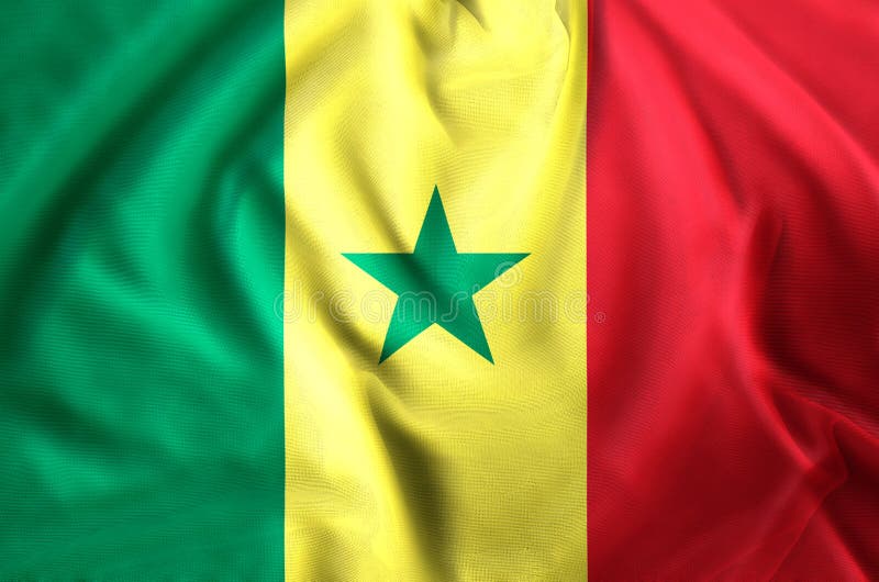Ejemplo De La Bandera De Senegal Stock de ilustración - Ilustración de ...