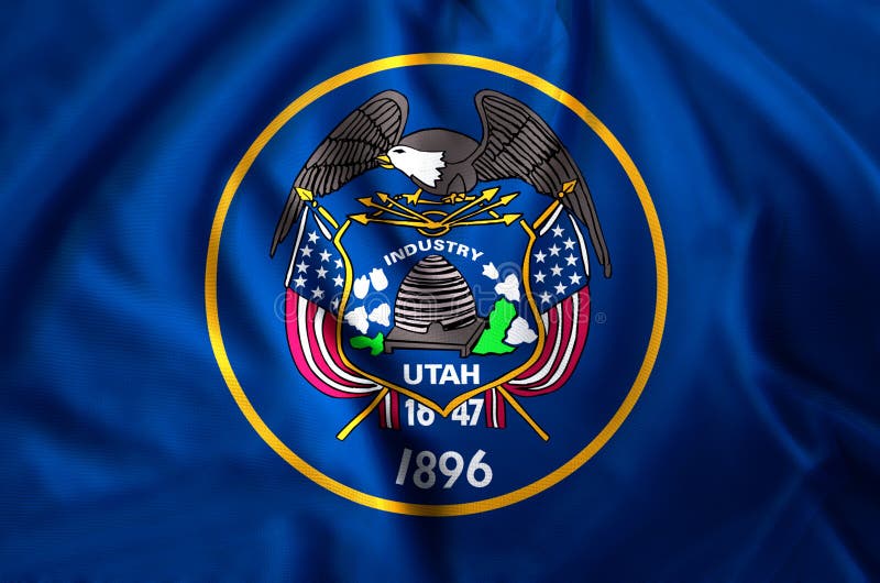 Ejemplo De La Bandera De Utah Stock de ilustración - Ilustración de ...