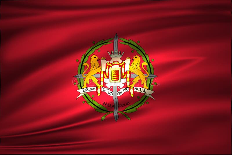 Ejemplo De La Bandera De Valladolid Stock de ilustración - Ilustración ...