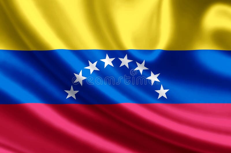 Ejemplo De La Bandera De Venezuela Stock de ilustración - Ilustración ...