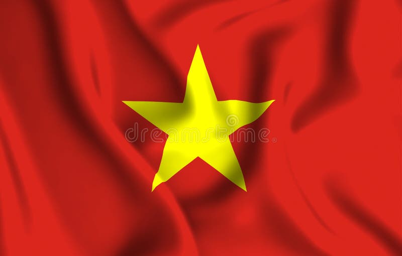 Ejemplo De La Bandera De Vietnam Stock de ilustración - Ilustración de ...