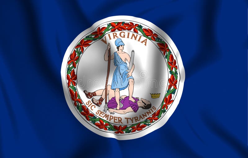 Ejemplo De La Bandera De Virginia Stock de ilustración - Ilustración de ...