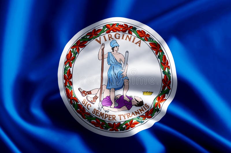 Ejemplo De La Bandera De Virginia Stock de ilustración - Ilustración de ...