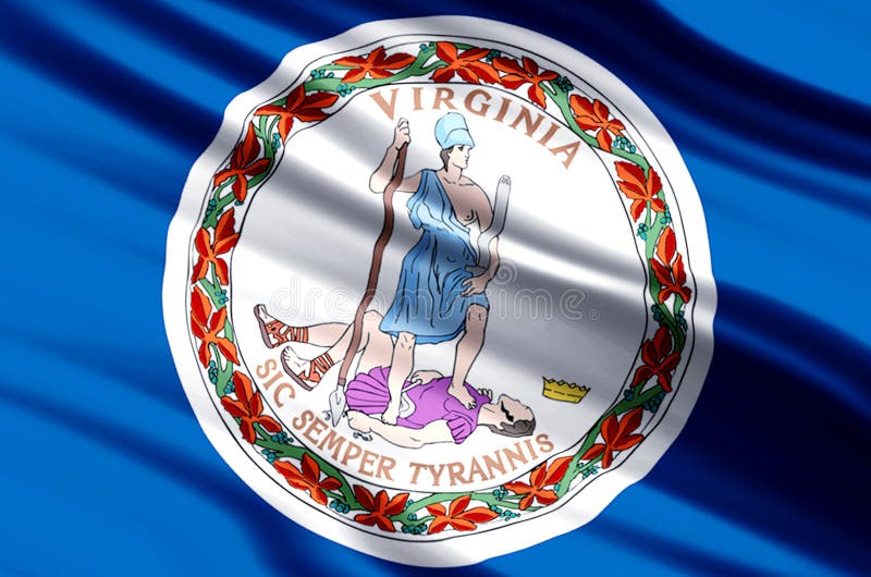Ejemplo De La Bandera De Virginia Stock de ilustración - Ilustración de ...