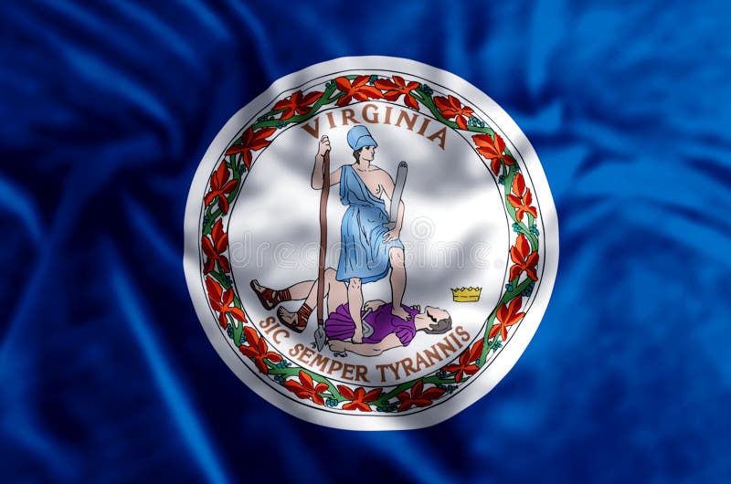 Ejemplo De La Bandera De Virginia Stock de ilustración - Ilustración de ...