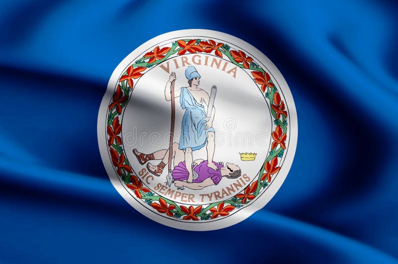 Ejemplo De La Bandera De Virginia Stock de ilustración - Ilustración de ...