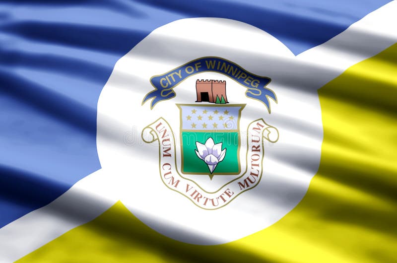 Ejemplo De La Bandera De Winnipeg Stock de ilustración - Ilustración de ...